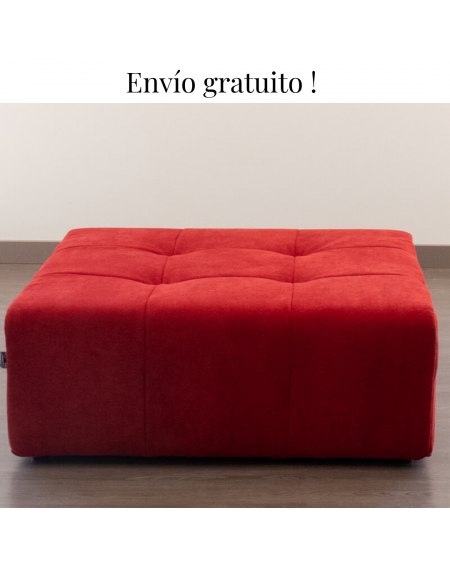 Puff Cuadrado Tejido Bronx - Sofá Modular